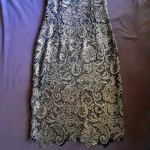 Anthropologie | Dresses | Gold Filigree Dress | Poshmark